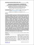 EVALUATION OF PHYSICOCHEMICAL PARAMETERS AND PHYTOPLANKTON ASSEMBLAGE ...